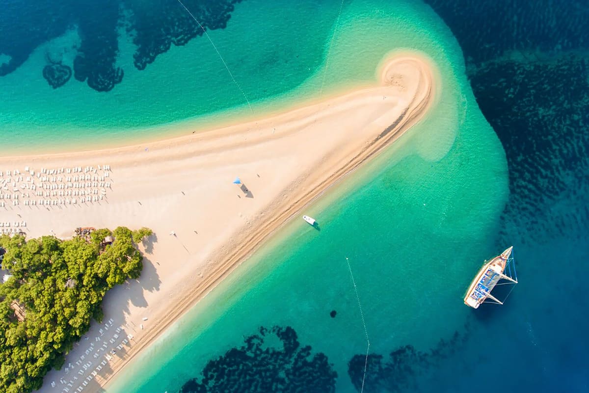 Discover Bol Beach During a Private Yacht Charter - Croatia luxury gulet